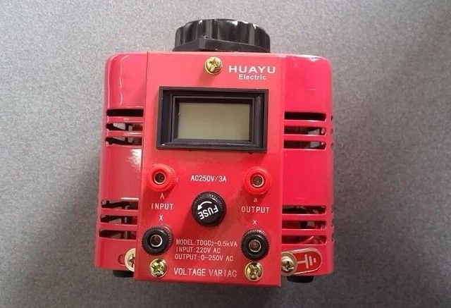 AUTO VARIABLE TRANSFORMER 500VA Output Regulated From 0 To 240 Volt ...