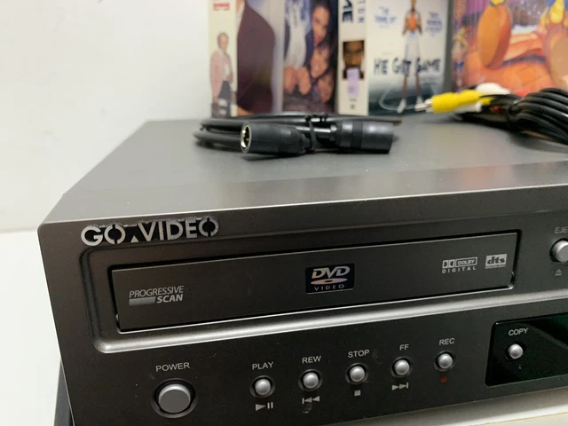 GOVIDEO DV 2130 Vhs Player Dvd Combo Vcr Recorder 4 Head Hifi + Disney Movies £66.30 - PicClick UK