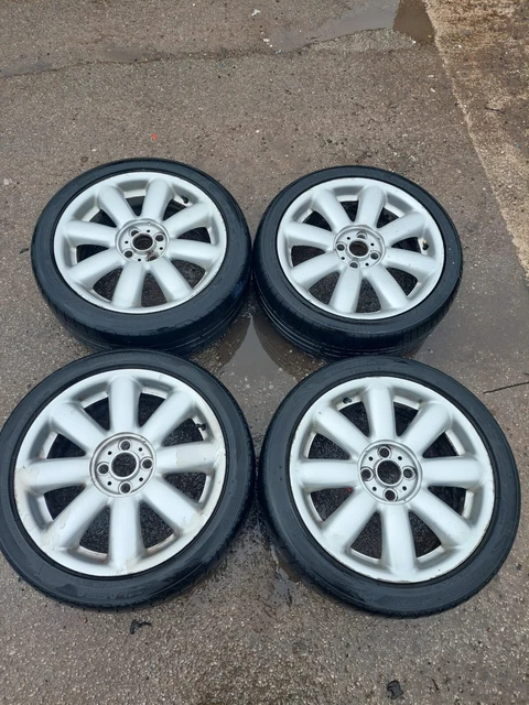 MINI COOPER S R55 R56 Genuine 17" R105 Crown Spoke Wheels 2006-2014 *NO ...