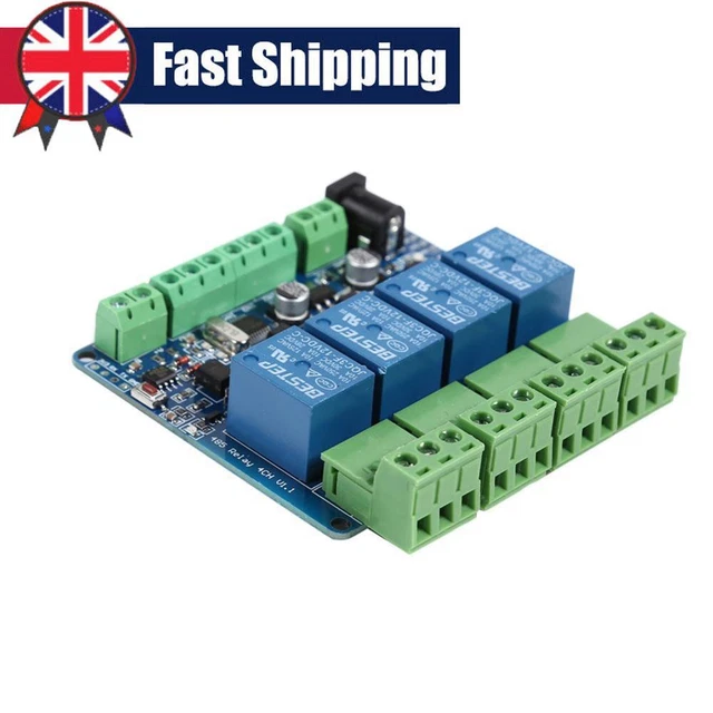 Modbus Rtu 4 Way Relay Module Ttlrs485 Interface Communication With