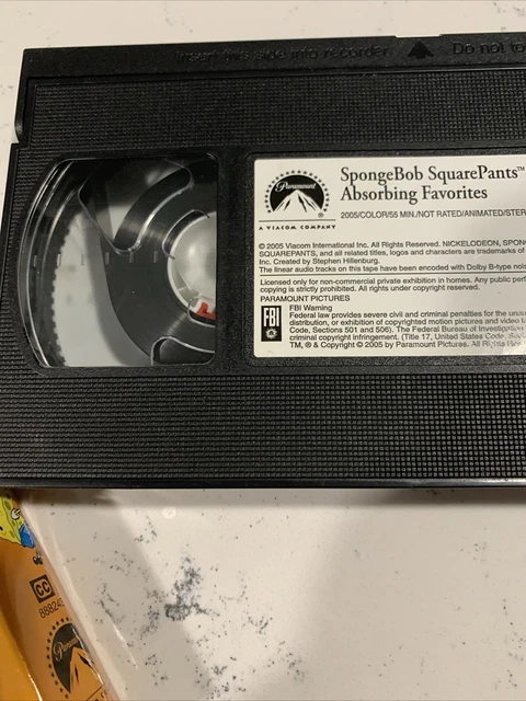 SPONGEBOB SQUAREPANTS VHS Absorbing Favorites Nickelodeon Rare 5 Ep ... SPONGEBOB SQUAREPANTS VHS Absorbing Favorites Nickelodeon Rare 5 Ep ...