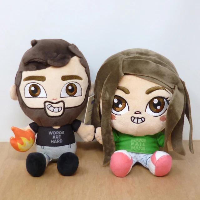 MAKESHIP EVAN & Katelyn Plush Soft Toy LE 1/708 1/710 7" Set of 2 ...