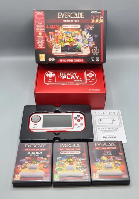 EVERCADE HANDLED CONSOLE Premium Pack Namco Museum Atari Collection 1 ...