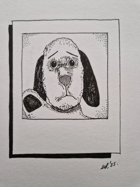 ORIGINAL INK ILLUSTRATION: Polaroid: 'Sweep 2025' by Michelle Ranson £ ...