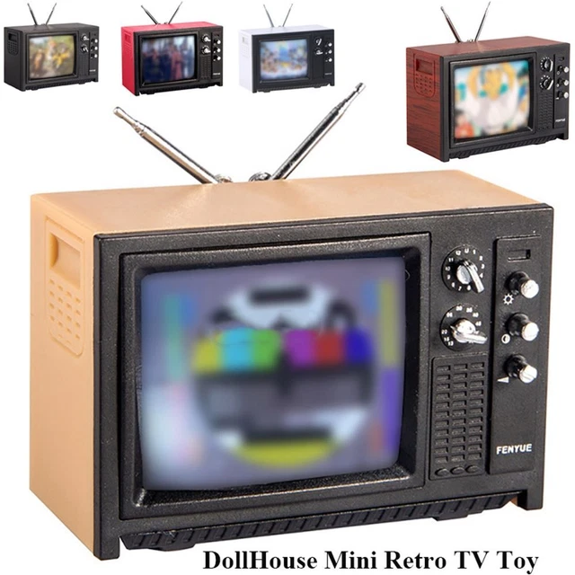 TOY TELEVISION ORNAMENTS Living Room Decoration Miniature Simulation ...