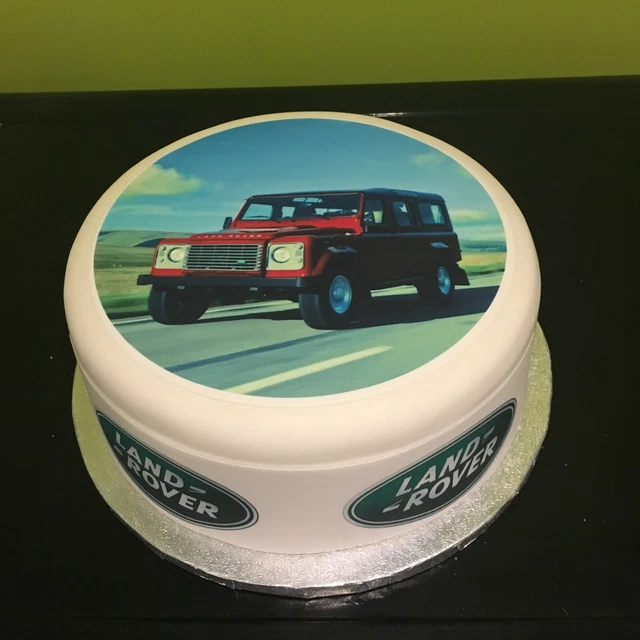 LAND ROVER 4WD pre-cut Edible Icing Cake Topper or Ribbon 04 £5.45 ...