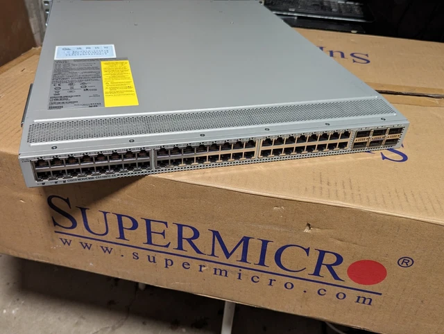 CISCO NEXUS (N9KC93108TCEX) 48 Port Rack Mountable Ethernet Switch (W ...
