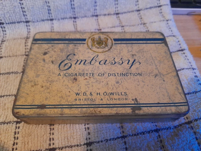 VINTAGE EMBASSY CIGARETTE Tin ( Box 14 ) £3.00 - PicClick UK