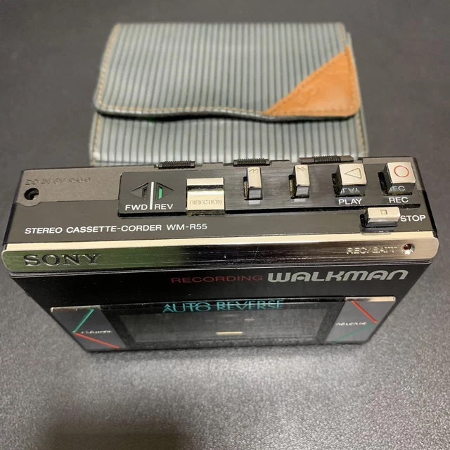 SONY WALKMAN WM-R55 Stereo Portable Cassette Player w/ Pouch JUNK for Parts £263.56 - PicClick UK