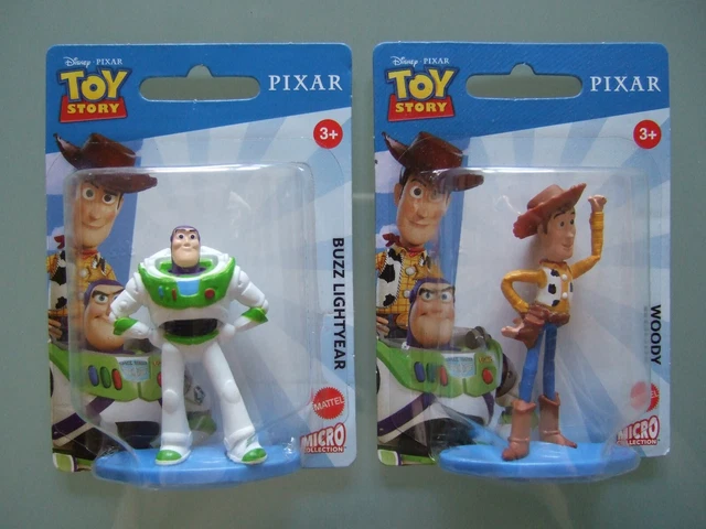 DISNEY PIXAR TOY Story Micro collection Buzz Lightyear & Woody, Mattel ...