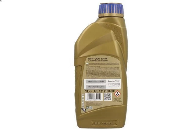 AUTOMATIC TRANSMISSION OIL RAVENOL 1212108-001-01-999 £34.36 - PicClick UK