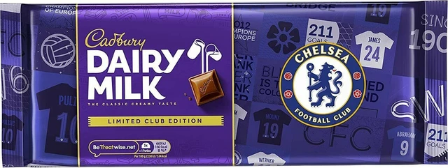 CADBURY DAIRY MILK Chocolate Bar - 360g Chelsea Football Club ltd Club ...