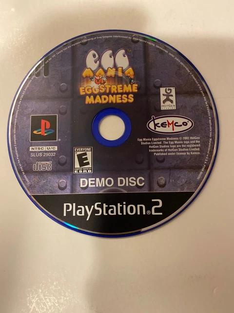 PLAYSTATION 2 EGG Mania: Eggstreme Madness Demo Disc 2002 Kemco PS2 ...