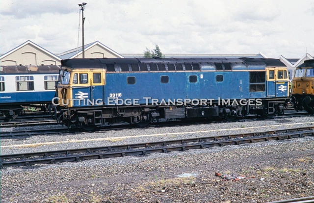 ORIGINAL RAILWAY SLIDE: Class 33 Diesel 33118 1989 - D-1821 £2.99 ...