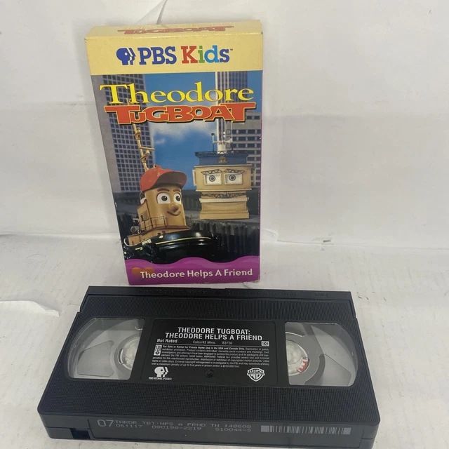 RARE VINTAGE VHS Theodore Tugboat "Theodore Helps a Friend" PBS Kids ...
