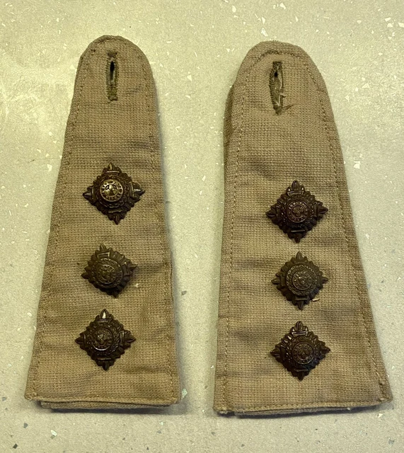 WW2 BRITISH/COMMONWEALTH OFFICER’S KD Slip-On Epaulette Captain Rank ...