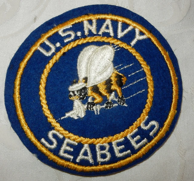 WW2 US NAVY Seabees Construction Battalion Patch Usa Variant Badge World War Ii £0.99 - PicClick UK