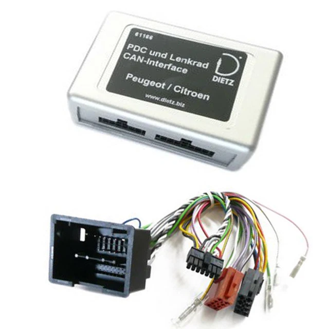 PARK DISTANCE CONTROL + Can Bus Interface Radio Steering Wheel Adapter ...