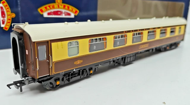 BACHMANN OO 39-290A Br Mk1 Fp Pullman First Parlour Amber Coach With ...