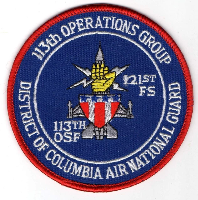 OLD USAF PATCH - 113th Operations Group - 121st Fighter Squadron - DC ...
