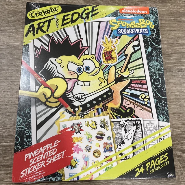 CRAYOLA ART WITH Edge SPONGEBOB SQUAREPANTS 24 Colouring Pages ...
