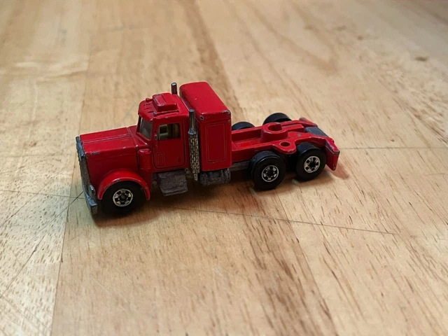 HTF RARE 1981 Hot Wheels Rigs Peterbilt Semi Truck Rig Red Die Cast Toy ...