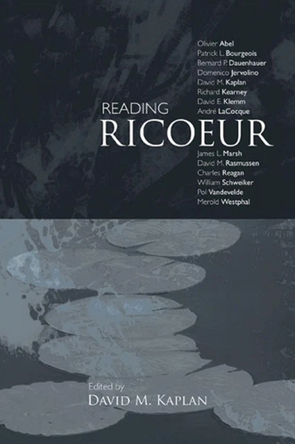 READING RICOEUR BY David M. Kaplan (English) Hardcover Book $193.17 ...