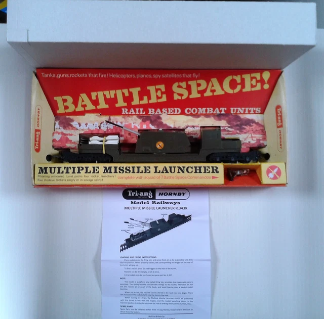 TRIANG HORNBY BATTLESPACE R343K Multiple Missile Launcher + Missiles ...