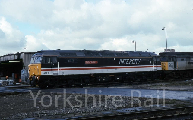 35MM RAILWAY SLIDE Class 47 | 47831 | Saltley TMD 1994 + copyright £2. ...