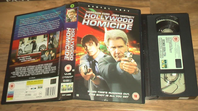 HOLLYWOOD HOMICIDE VHS Video Big Box Ex Rental Large Case RCA £3.99 ...