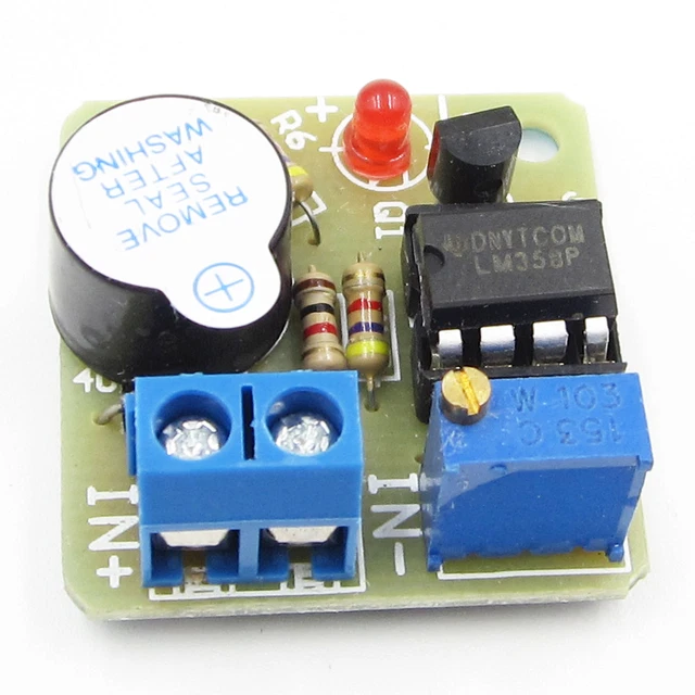 12V ACCUMULATOR SOUND Alarm Light Buzzer Prevent Over Discharge ...
