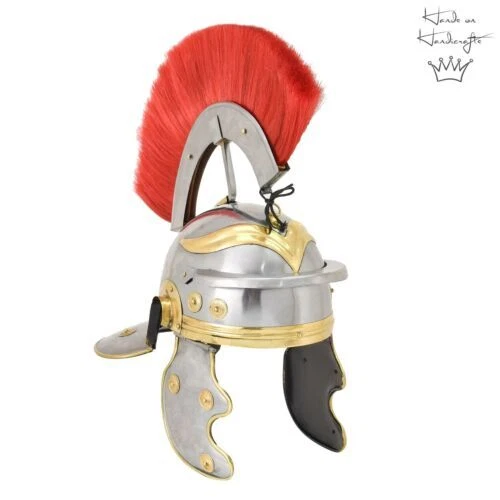 ROMAN CENTURION MEDIEVAL Knight Armor Crusader Helmet Red Plume Steel ... ROMAN CENTURION MEDIEVAL Knight Armor Crusader Helmet Red Plume Steel ...