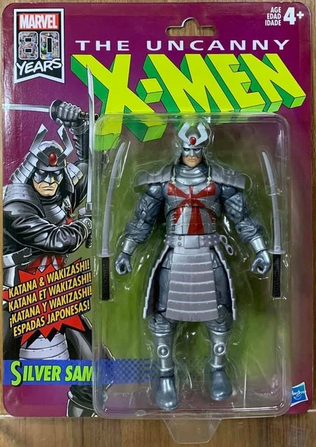 HASBRO MARVEL LEGENDS Retro Collection X-Men 6 inch Silver Samurai ...