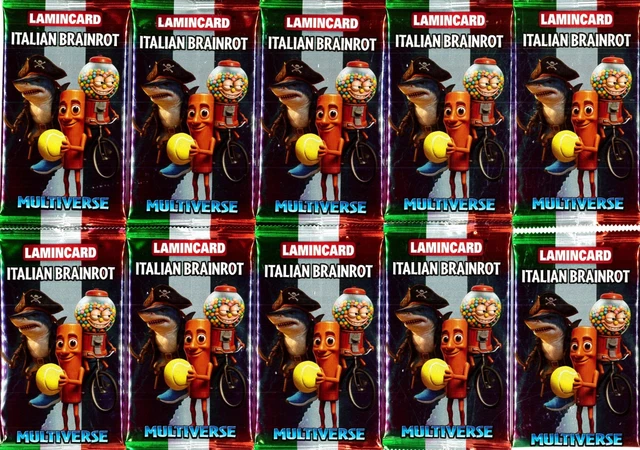 ITALIAN BRAINROT 10 Bustina Figurine Lamincard Multiverse Nuove ...