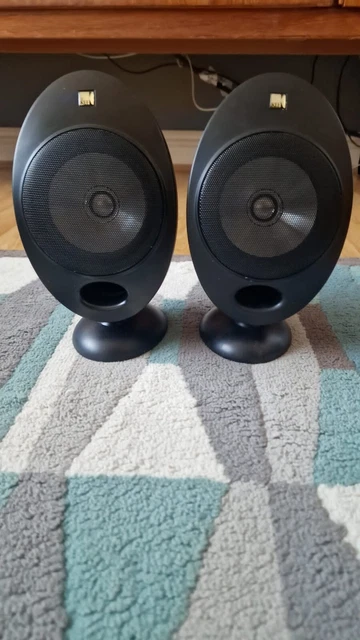 KEF HTS2001 -SP3375 -Egg Satellite Speakers In Matt Black £49.00 ...