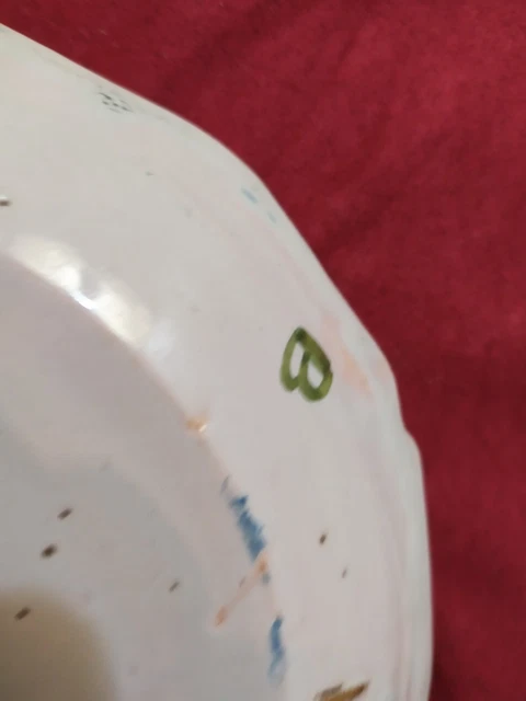 ASSIETTE EN FAÏENCE de Nevers signée B EUR 20,00 - PicClick FR