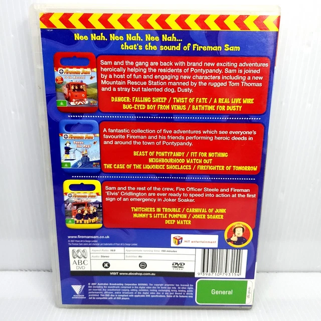 FIREMAN SAM (3 DVDS PAL Region 4) To The Rescue, Saves the Day, Joker ...