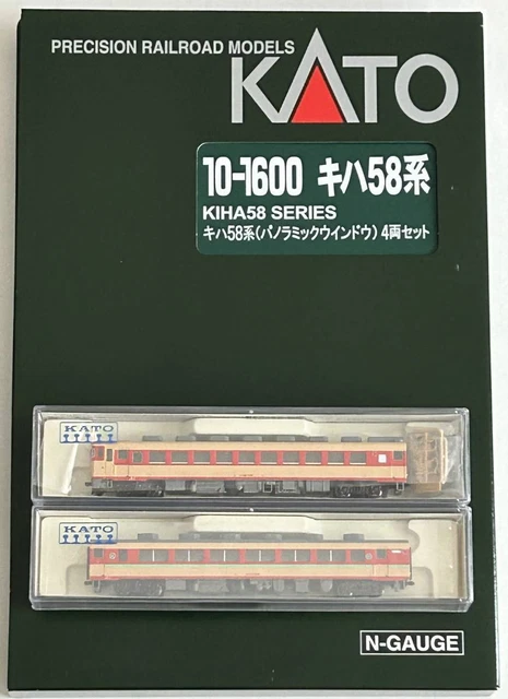 KATO NGAUGE 10-1600 Kiha 58 Serie Panoramico Finestrino 4-Car Set 6128 1100 6130 EUR 268,49 ...