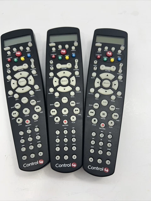 CONTROL4 SYSTEM REMOTE Control Model Number RCZ-SRC2-B Black Qty 3 $19. ...