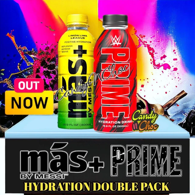 PRIME HYDRATION DRINK By Logan Paul & KSI WWE Double pack & Mas+ By ...