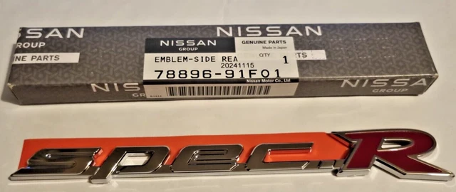GENUINE NISSAN SILVIA S15 Spec R Side Badge Emblem Chrome SR20 Jdm car ...