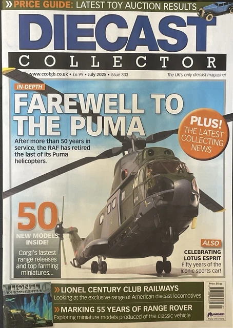 DIECAST COLLECTOR MAGAZINE Issue July 2025 £11.99 - PicClick UK