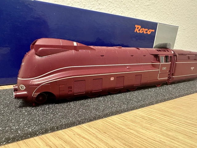 ROCO 79205 H0 Dampflok BR 01.10 DRB Rot Stromlinie AC DIGITAL SOUND ...