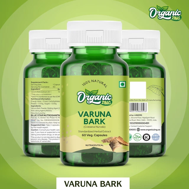 ORGANIQUE VARUNA ÉCORCE Crataeva Nurvala 20 : 1 Extrait 60 Herbes ...