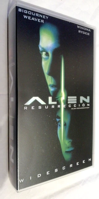 ALIEN RESURRECTION TAPE VHS Winona Ryder Sigourney Weaver Widescreen ...