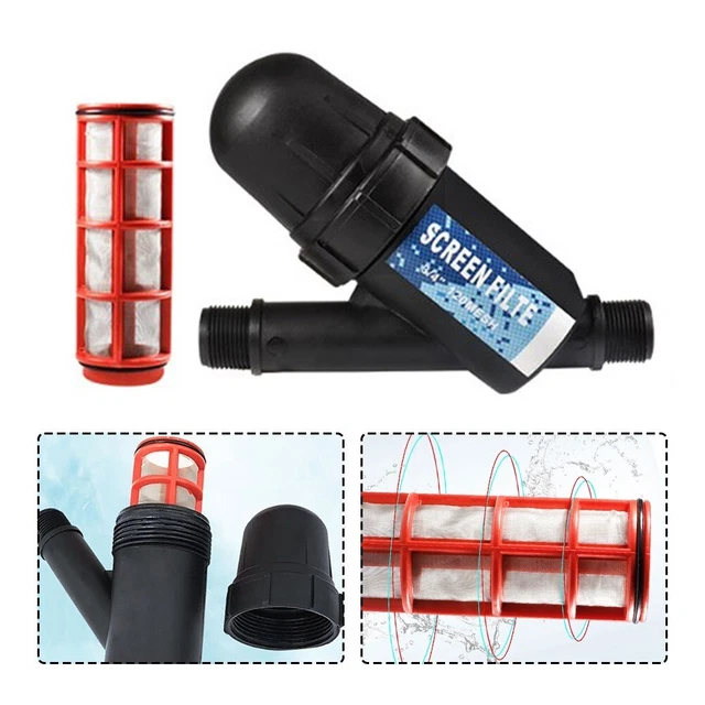 EFFECTIVE IMPURITY REMOVAL with 3/4 Inch Y Filter Screen for Irrigation ...
