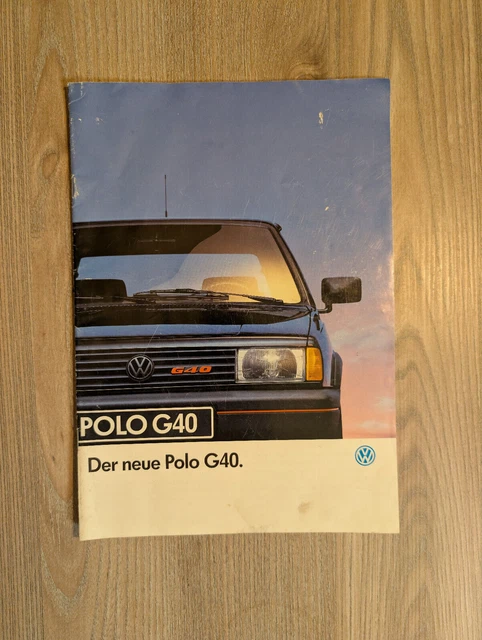 ORIGINAL VW POLO G40 Prospekt, der neue Polo G40 April 1991 EUR 15,00 ...
