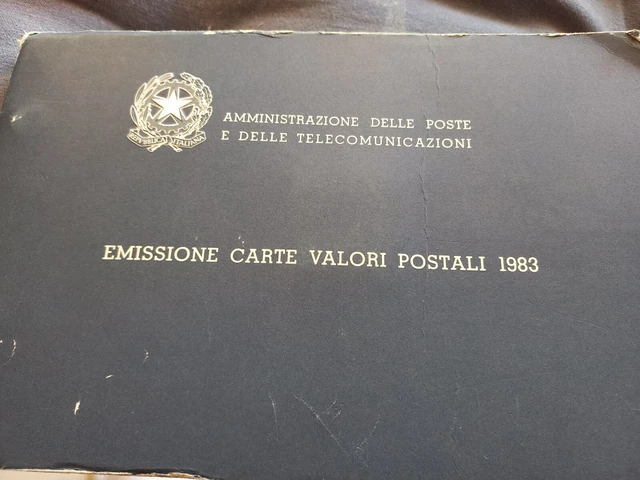 FILATELIA EMISSIONE CARTE Valori Postali Poste Italiane 1983 buste e ...
