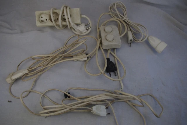 LOT MATÉRIEL ÉLECTRIQUE ancien rallonge prise multiple variateur EUR 5,00 - PicClick FR