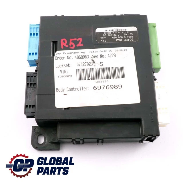 MINI COOPER ONE R52 Body Control Unit Basic Module BC1RD 6976989 EUR 89 ...